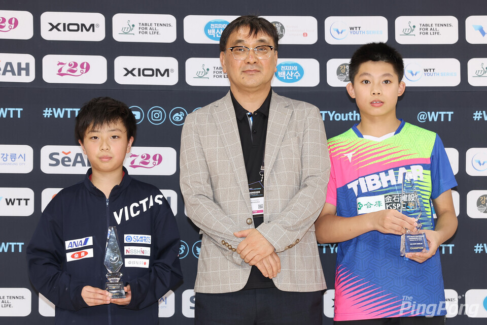 [포토] 한국 3위만 둘! WTT 유스컨텐더 강릉 U13 남자단식 입상자들